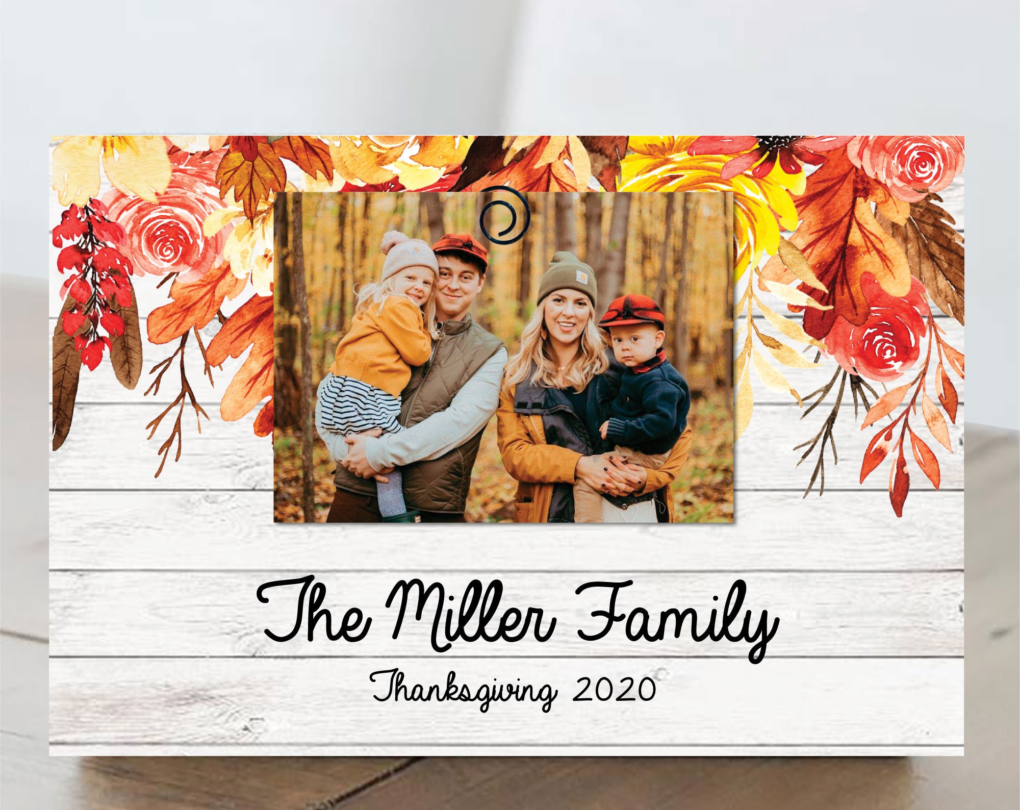 Fall Picture Frame Family Picture Frame Thanksgiving - Etsy