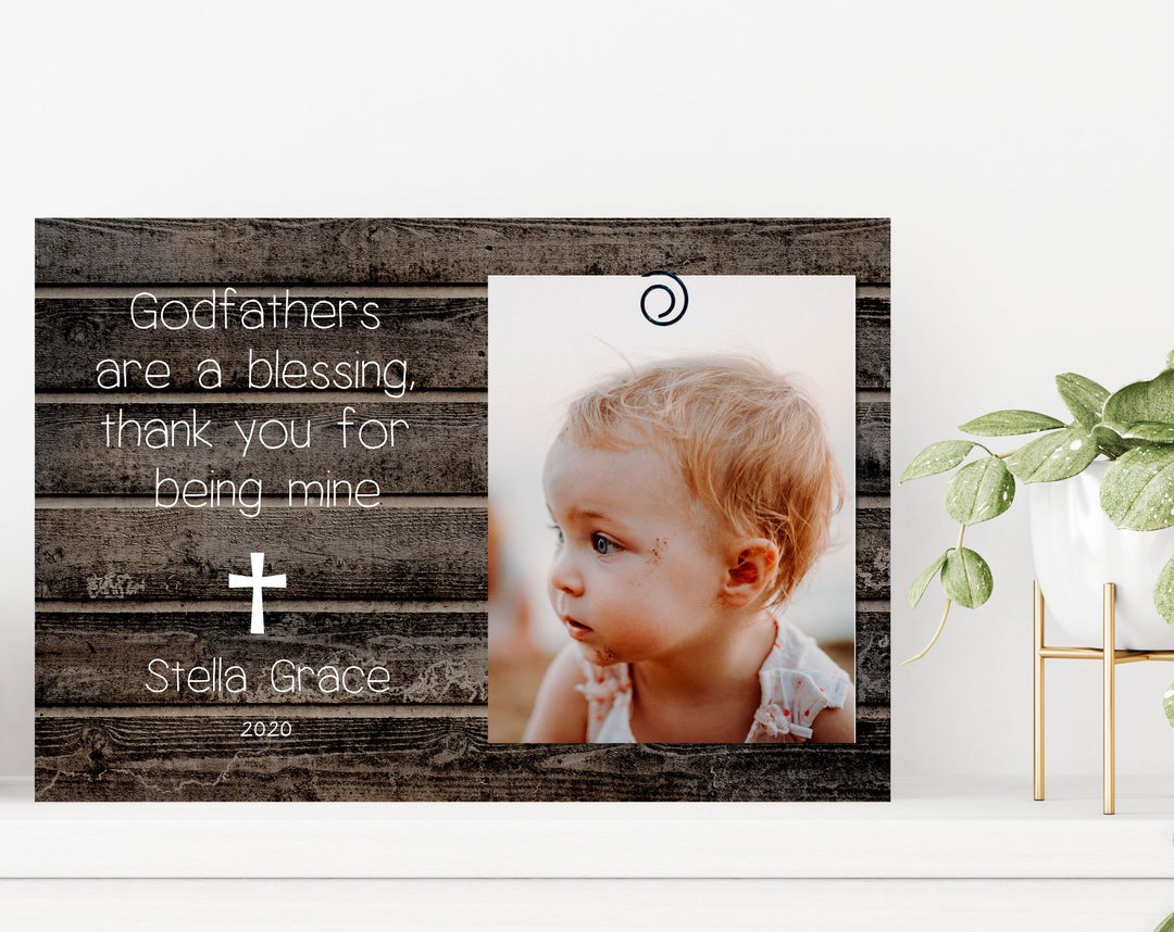 Godfather Gift Godfather Personalized Picture Frame Godfather Gift ...