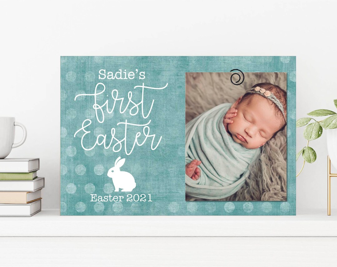 Personalized Baby's First Easter Picture Frame: Custom Holiday Keepsake ...