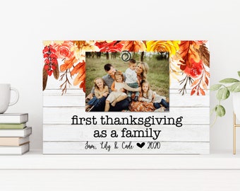 Fall Picture Frame My First Turkey Day Baby's First - Etsy