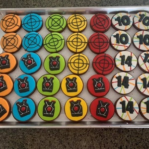 Laser Tag Sugar Cookies - Etsy