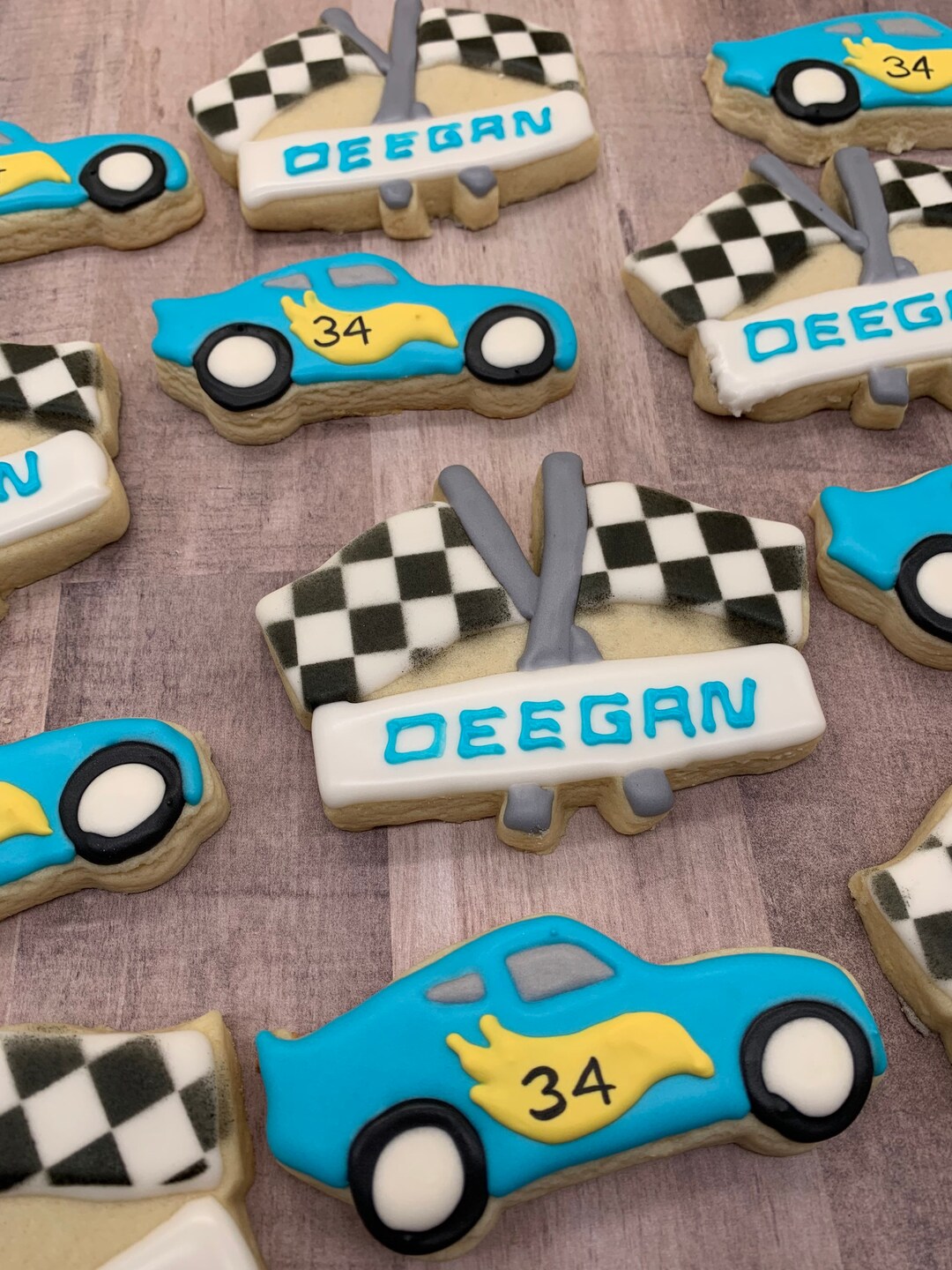 Race Car Sugar Cookies - Etsy