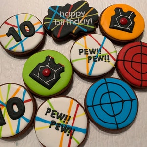 Laser Tag Sugar Cookies - Etsy