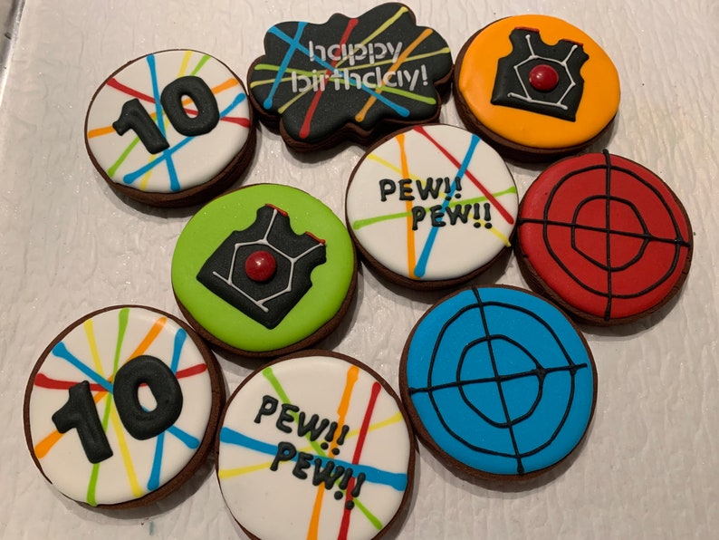 Laser Tag Sugar Cookies - Etsy