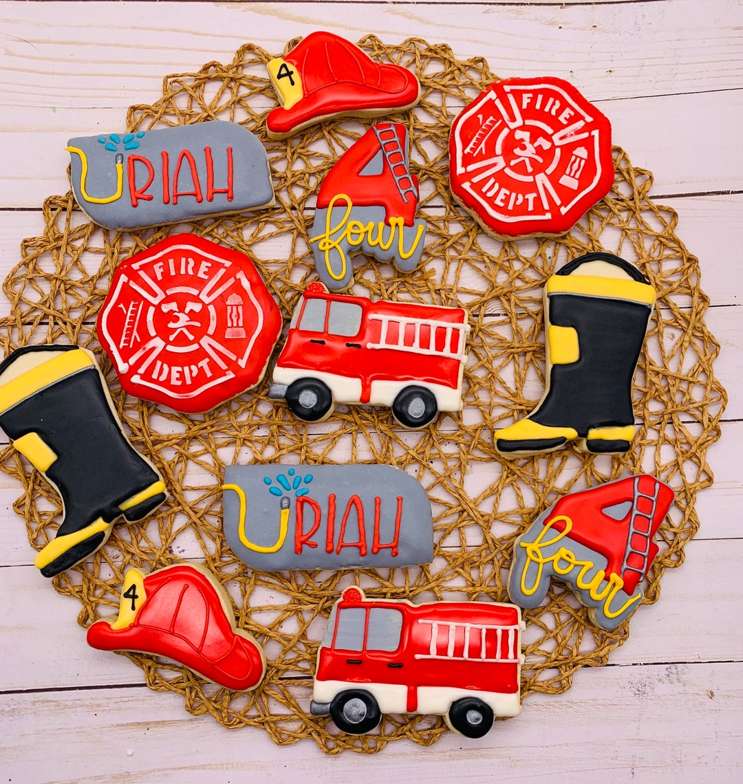 Fire Department Sugar Cookies - Etsy