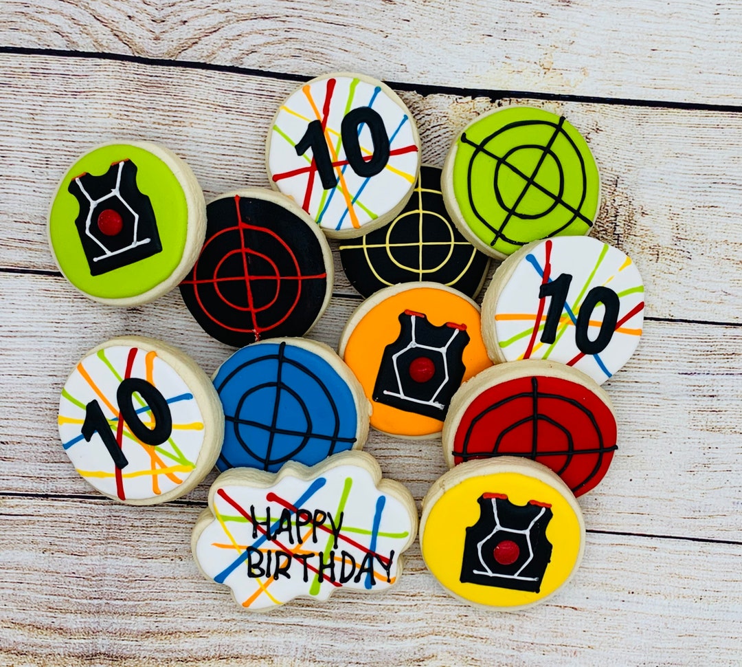 Laser Tag Sugar Cookies - Etsy