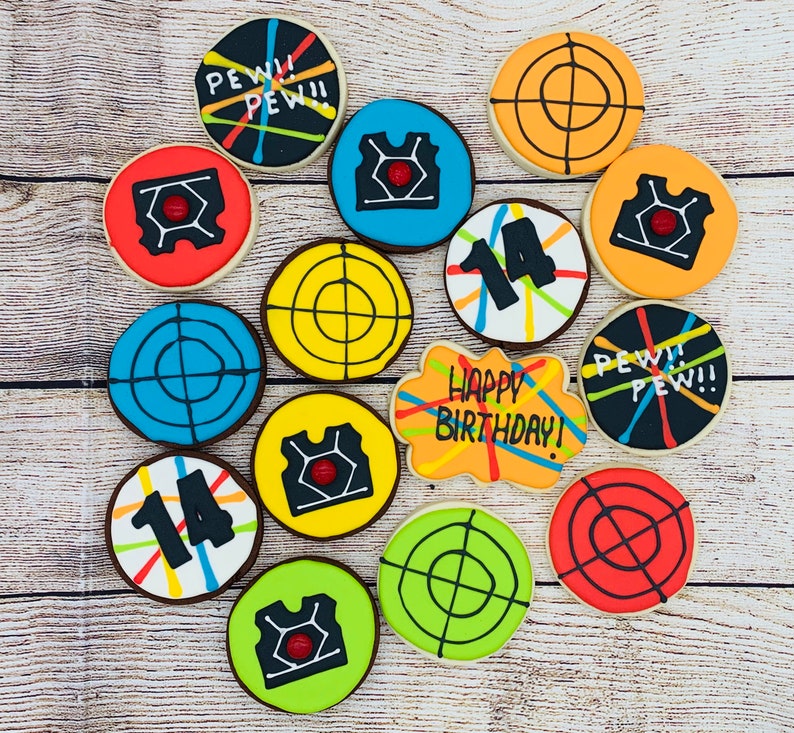 Laser Tag Sugar Cookies - Etsy
