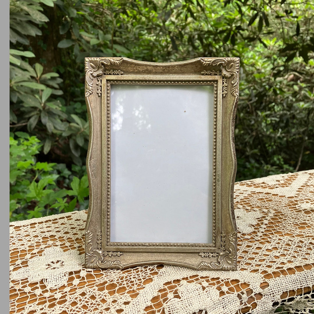Antique Silver Wood Photo Frame/vintage Frames/picture Frames/table Top ...