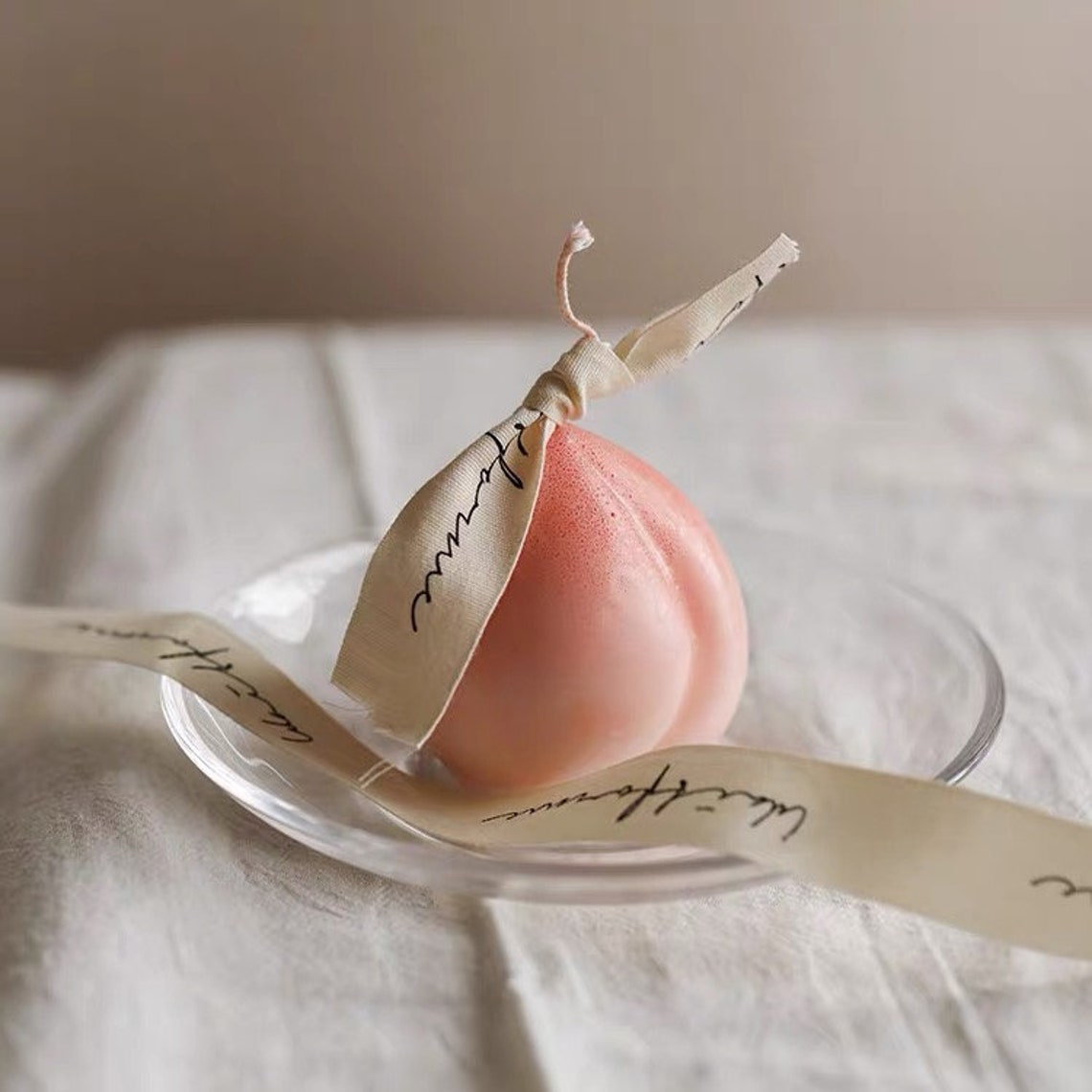 Peach Candle Real Fruit Candle 100% Nature Soy Wax & | Etsy