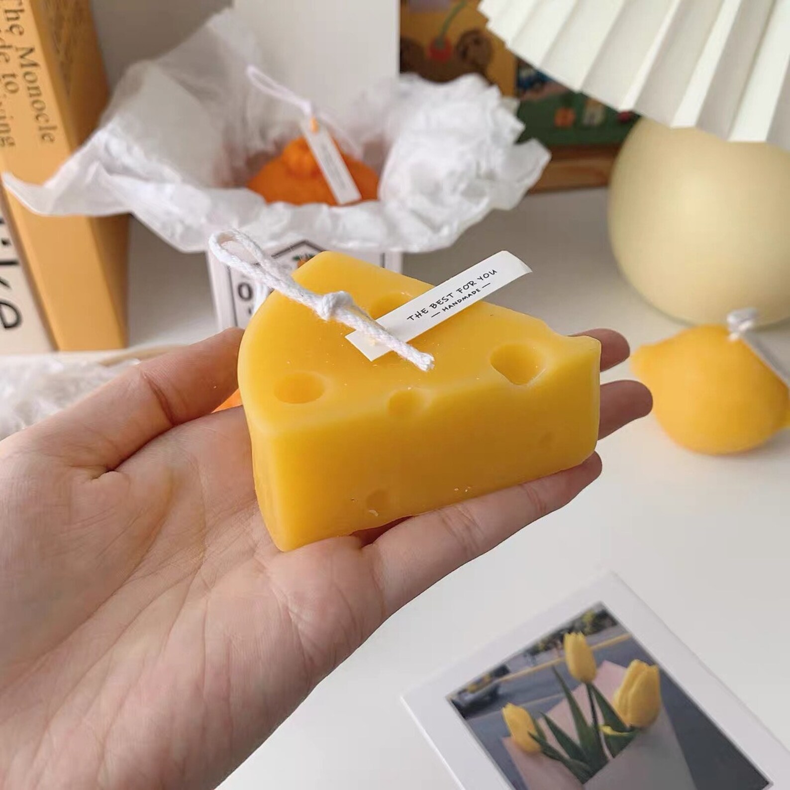 Cheese candle Real dessert Candle 100% Nature Soy Wax & | Etsy