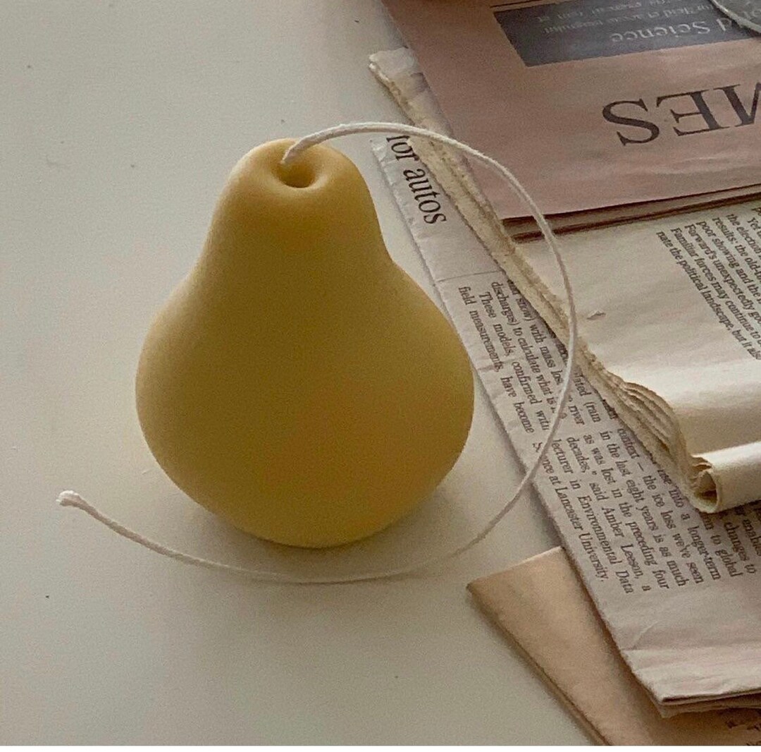 Pear Candle Real Fruit Candle 100% Nature Soy Wax & - Etsy