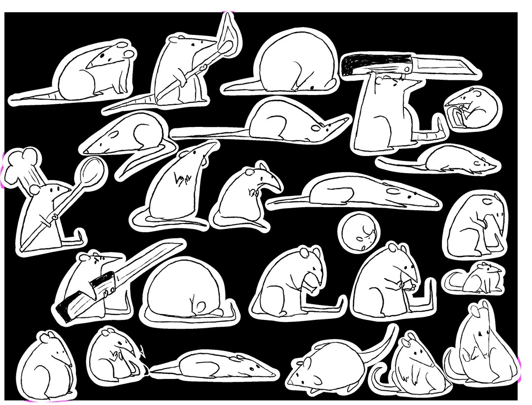 Rat Stickers - Etsy