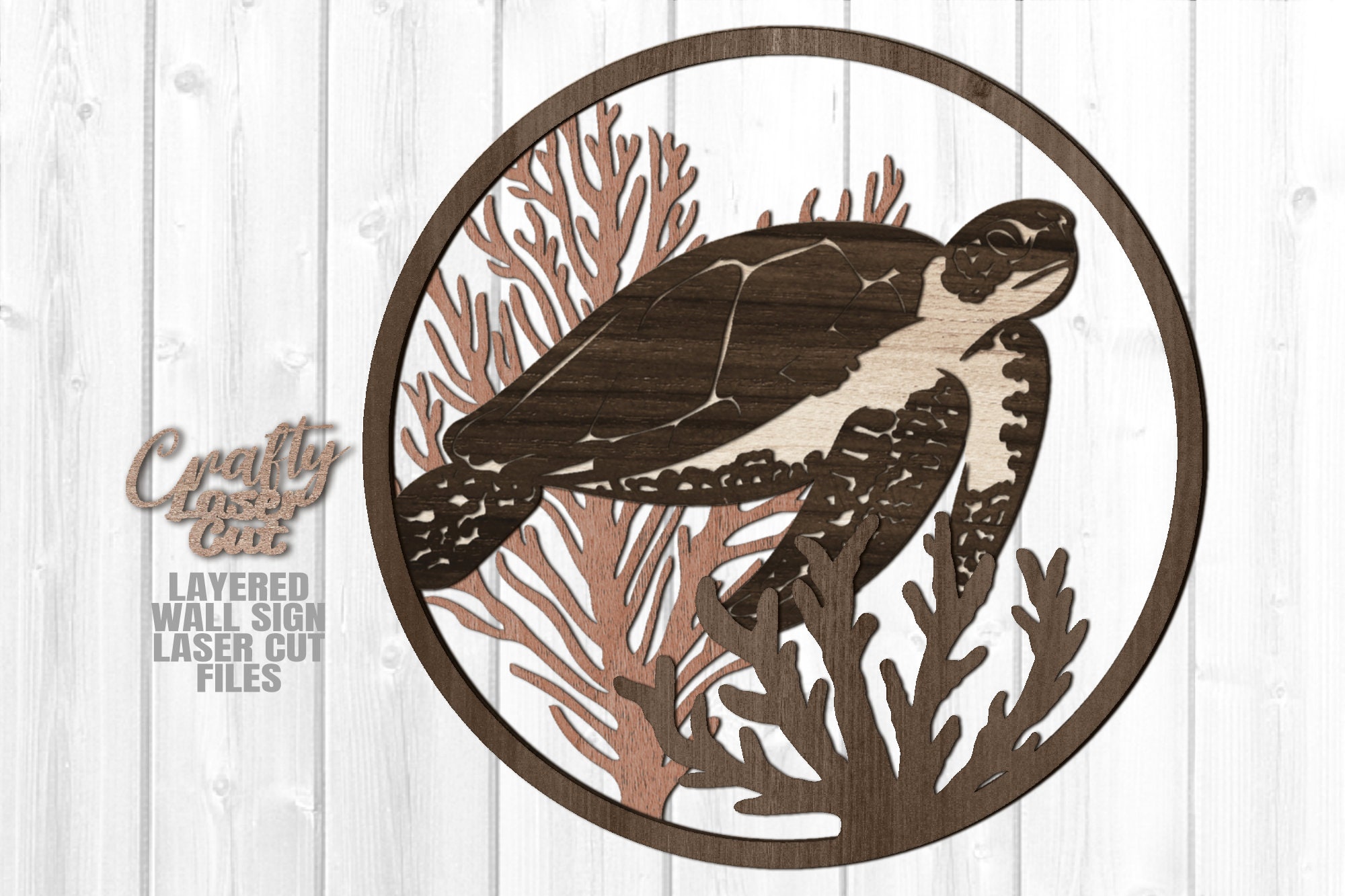 Sea Turtle SVG Laser Cut Files Beach SVG Seascape Svg - Etsy UK
