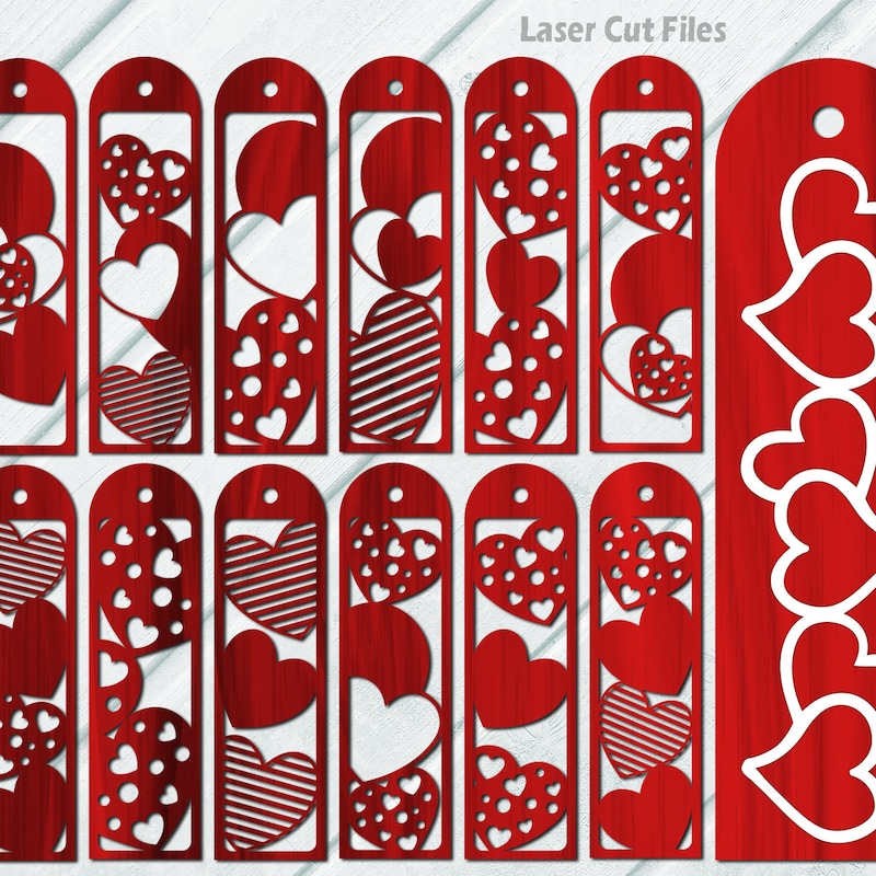 Valentine Bookmark - Etsy