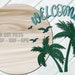 Beach Welcome Sign SVG - Beach Door Hanger SVG - Laser Cut Files ...