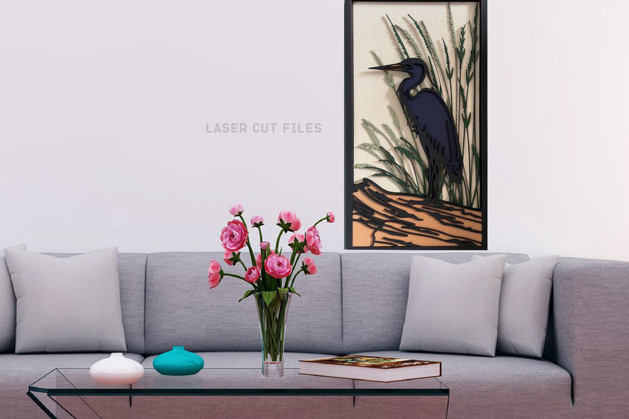 Blue Heron SVG Laser Cut Files Crane SVG Bird SVG - Etsy