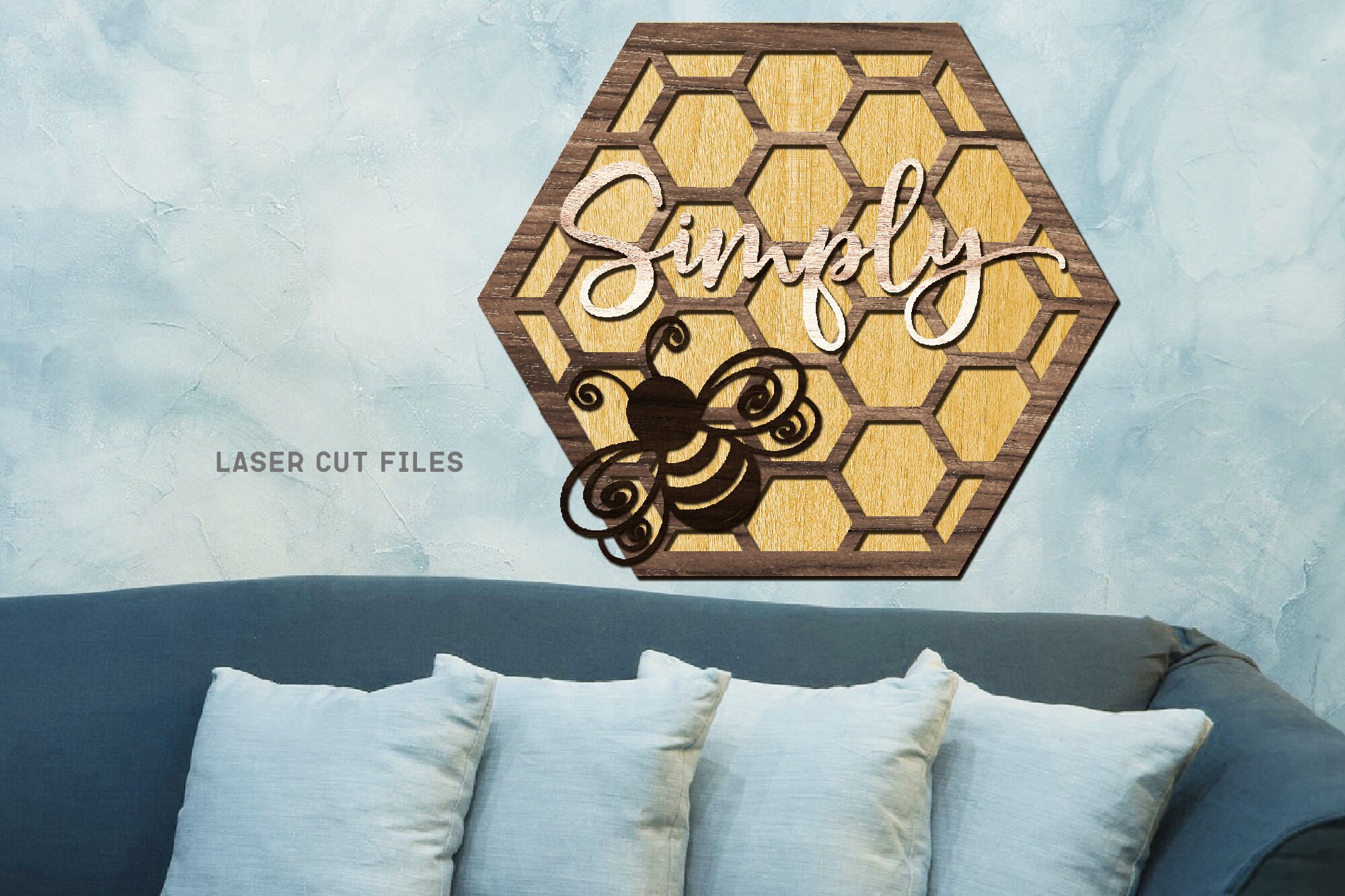 Simply Bee Sign SVG Glowforge Files Laser Cut Files - Etsy