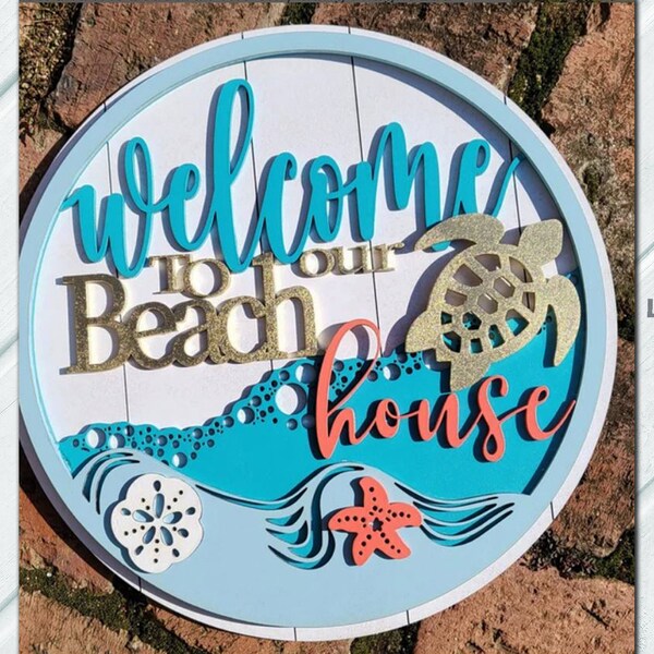 Beach Welcome Sign - Etsy