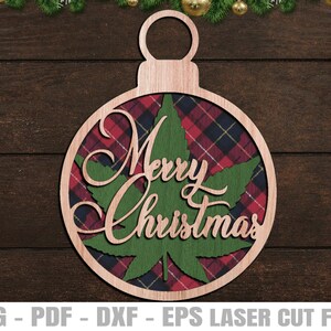 Marijuana Leaf Ornament SVG - Christmas SVG - Marijuana Leaf Svg - Tree ...