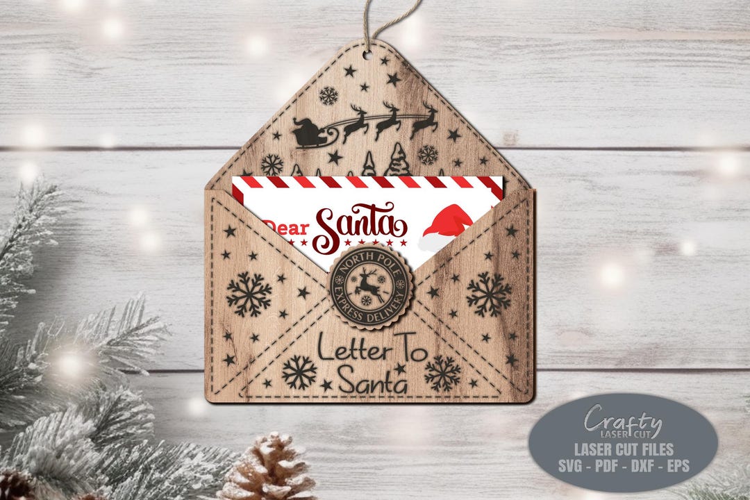 Santa Tracker SVG Christmas SVG Ornament SVG Laser Cut Files Santa Svg ...