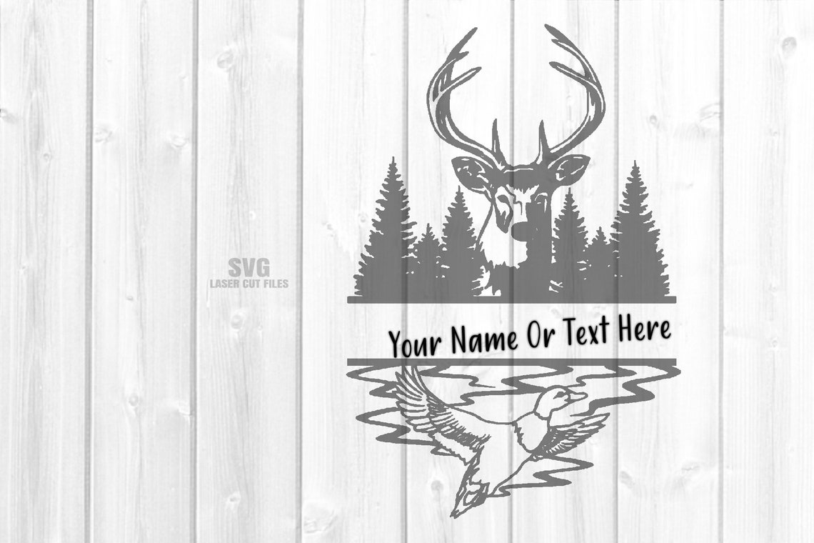 Monogram Buck SVG Glowforge Files Laser Cut Files CNC | Etsy