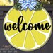 Lemon Door Hanger SVG - Laser Cut Files - Lemon SVG - Welcome Sign SVG ...