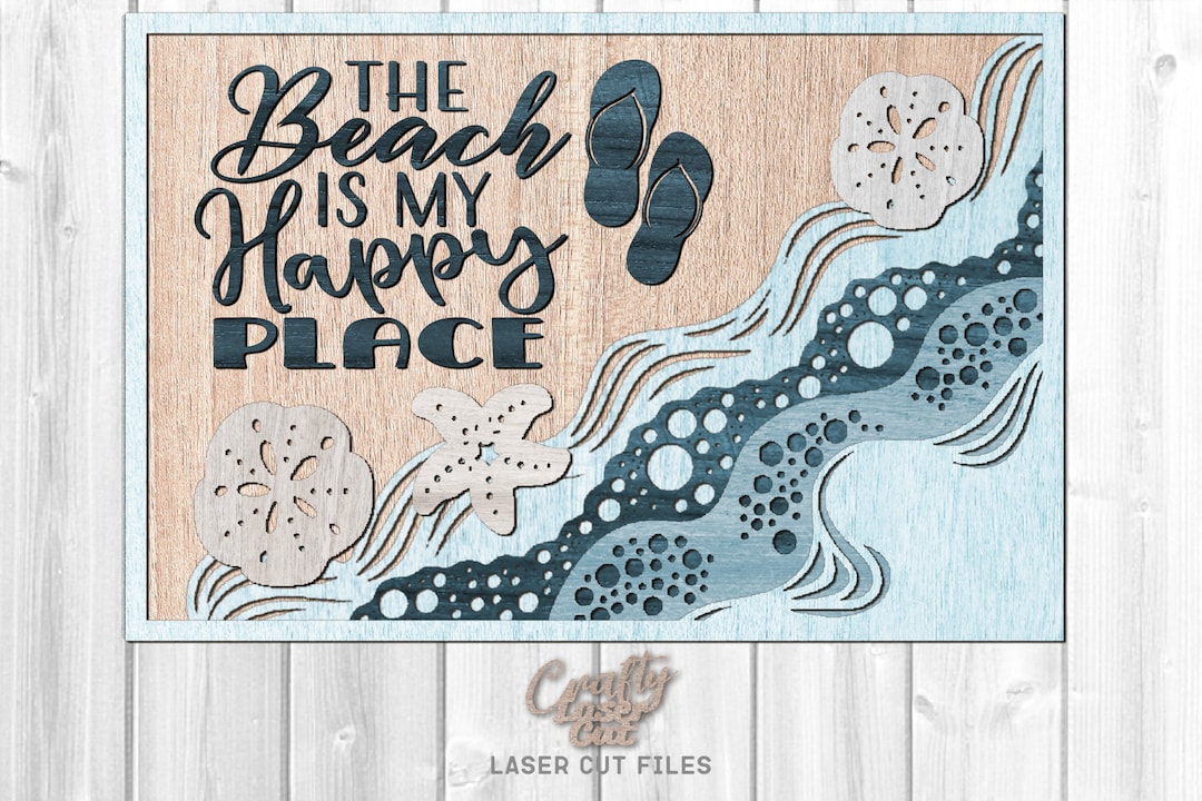 Beach Sign SVG - Laser Cut Files - Beach SVG - Flip Flop SVG - Beach ...
