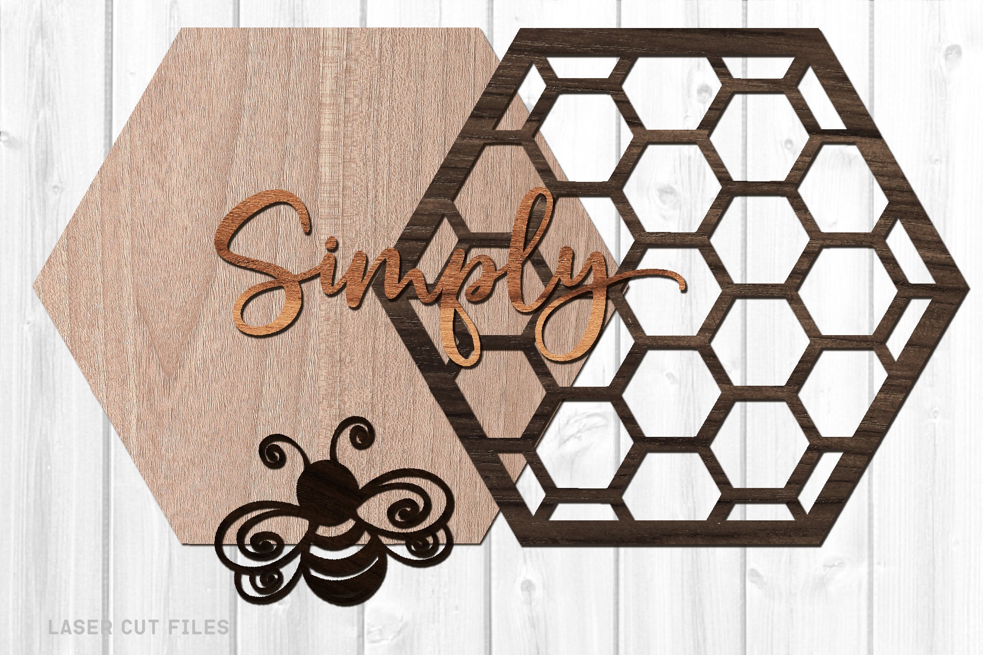Simply Bee Sign SVG Glowforge Files Laser Cut Files - Etsy