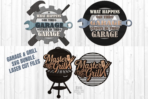 Garage SVG Bundle Laser Cut Files BBQ Grill SVG Bundle - Etsy