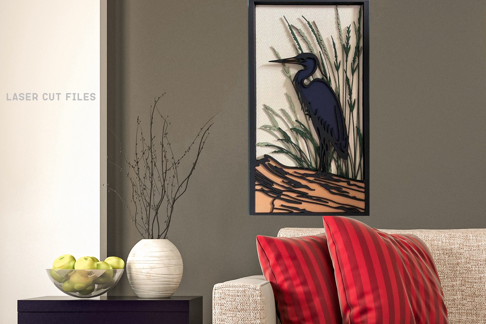 Blue Heron SVG Laser Cut Files Crane SVG Bird SVG - Etsy