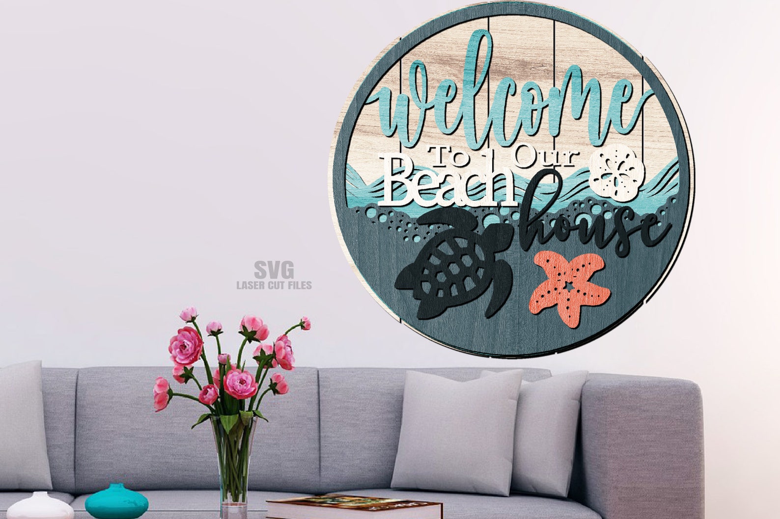Welcome Beach SVG Laser Cut Files Beach Sign SVG Welcome - Etsy Hong Kong