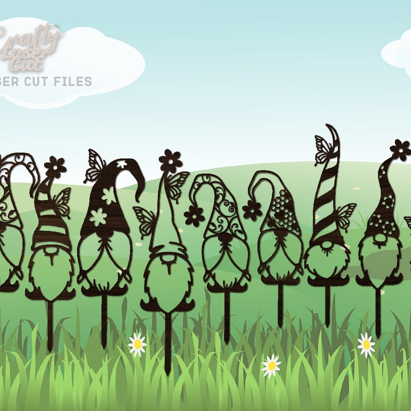 Butterfly Garden Flag Svg - Etsy