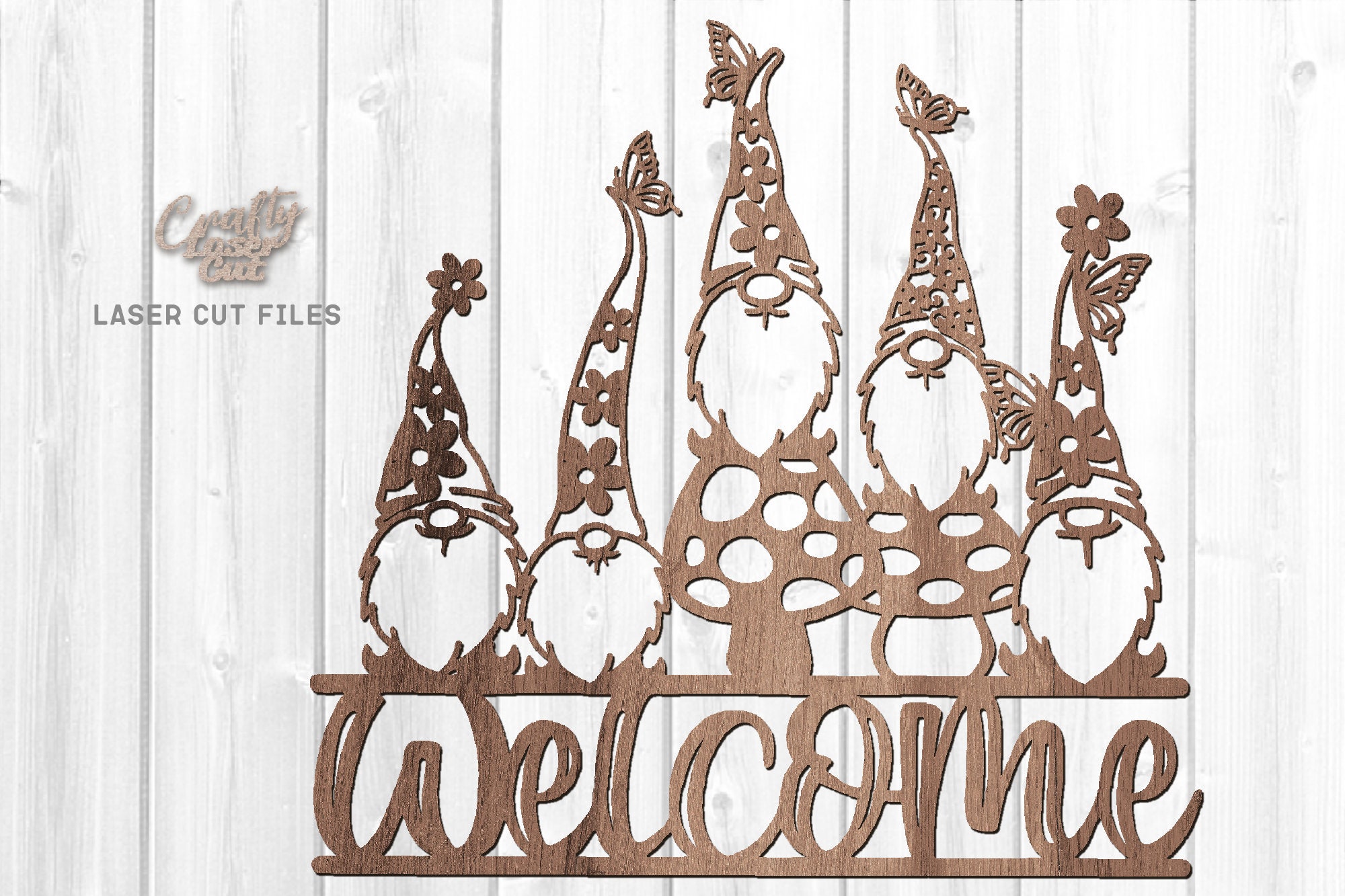 Art & Collectibles Glowforge Files Porch Sign Coffee Gnome SVG Floral ...