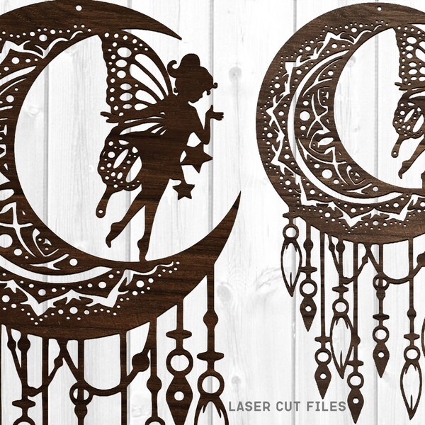 Mandala Moon Svg - Etsy