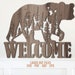 Bear Door Hanger SVG Laser Cut Files Bear SVG Forest Svg Eagle Welcome ...