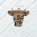 Floral Cow Car Charm SVG Laser Cut Files Cow SVG Cow Head SVG ...
