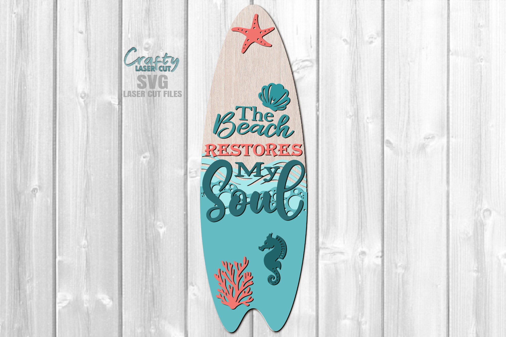 Surfboard SVG Laser Cut Files Beach Sign SVG Beach SVG - Etsy Australia