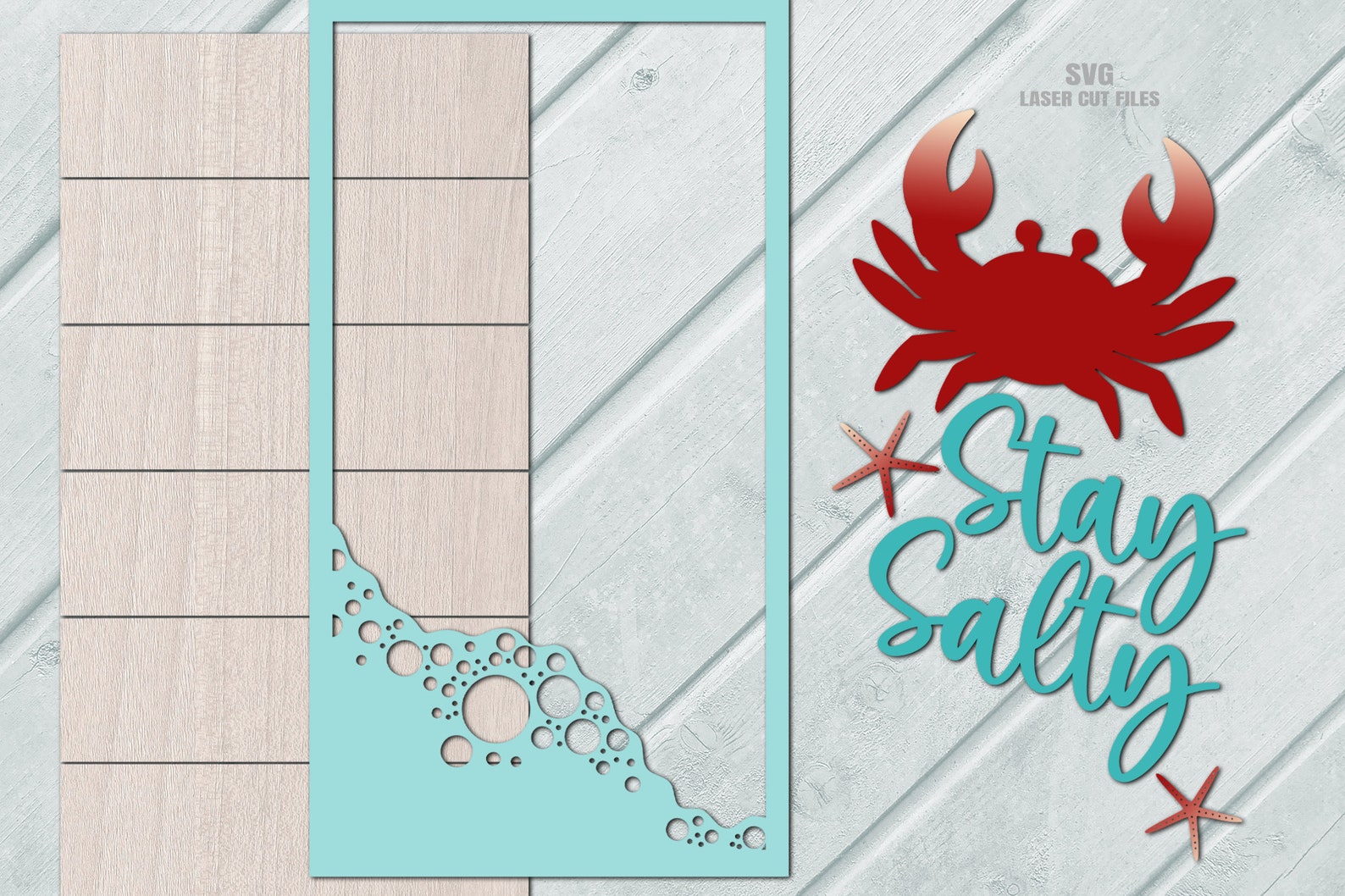 Beach Sign SVG Laser Cut Files Beach Svg Crab SVG - Etsy