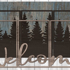 Forest Welcome Sign SVG - Laser Cut Files - Forest SVG - Forest ...