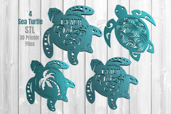 Sea Turtle STL STL Pack for 3D Printers Turtle STL Files - Etsy