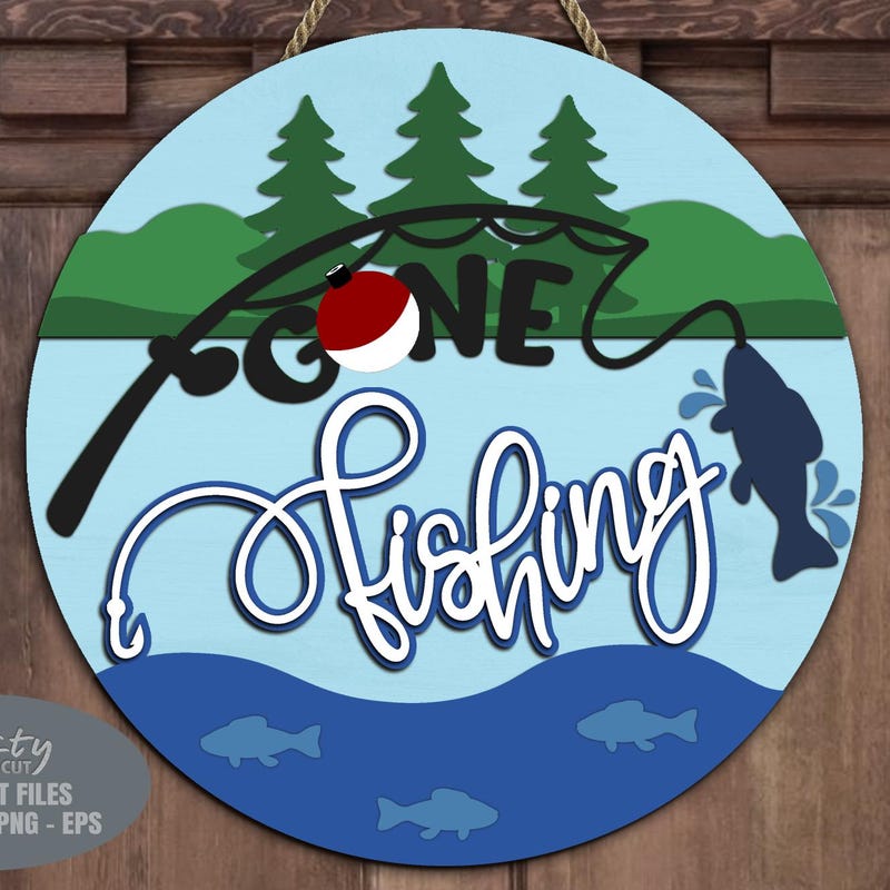 Gone Fishing Sign - Etsy