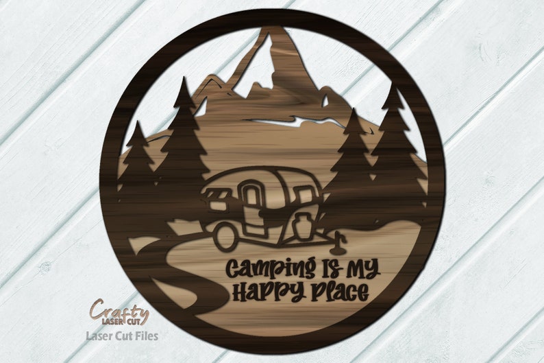 Camper Door Hanger Svg Laser Cut Files Camping Svg Etsy