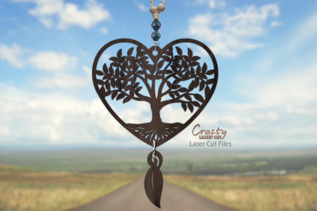 Tree of Life SVG Car Charm SVG Laser Cut Files Boho SVG Car Accessories ...