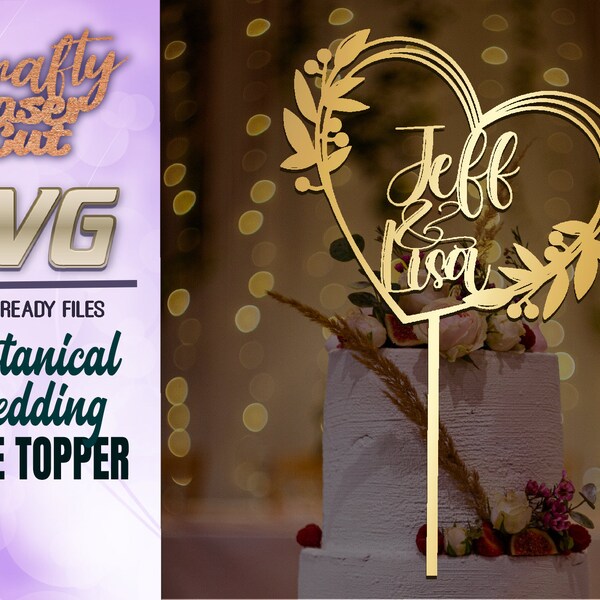 Heart Cake Topper - Etsy