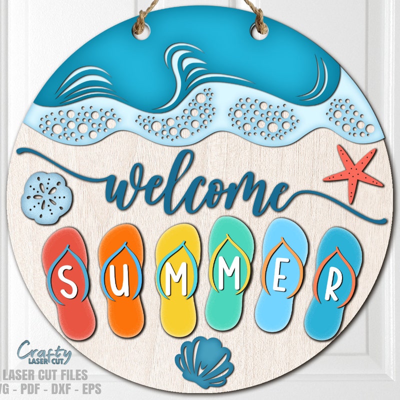 Summer Welcome Sign - Etsy