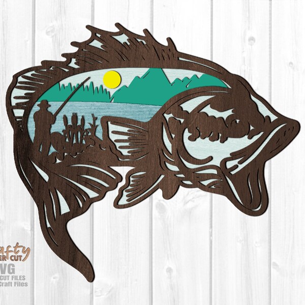 Laser Cut Files Lake Scene - Etsy