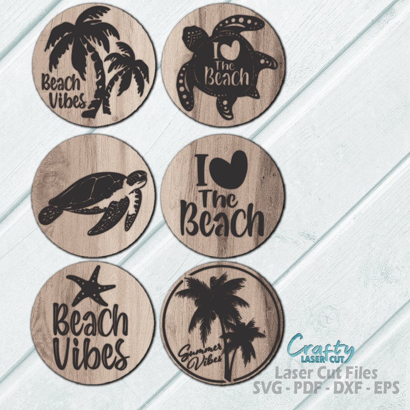 Beach Coasters - Etsy