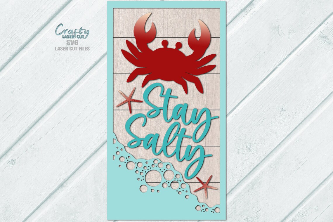 Beach Sign SVG Laser Cut Files Beach Svg Crab SVG - Etsy