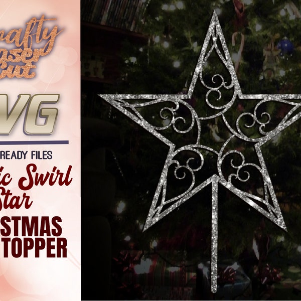 Tree Topper Svg - Etsy