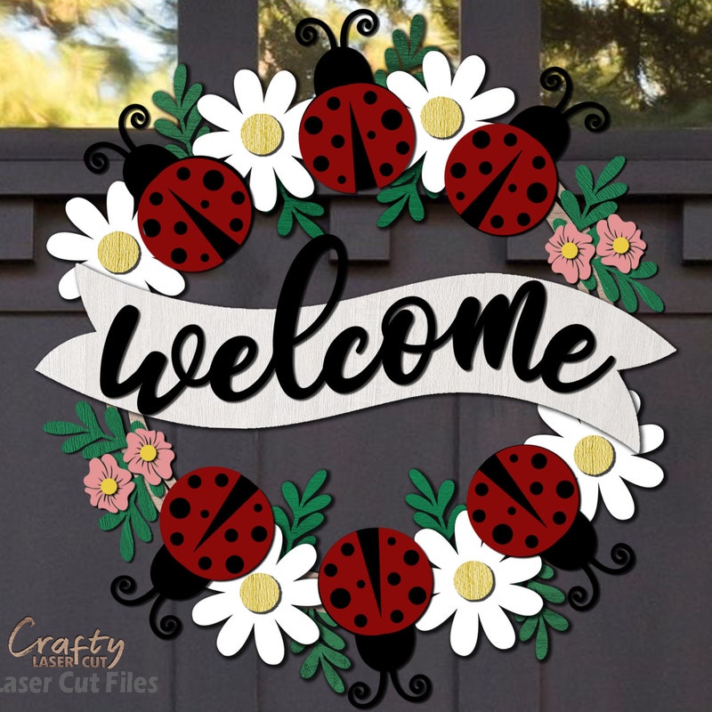 Ladybug Welcome Sign - Etsy